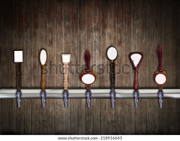 Multiple Beer Taps Row Stock Photo 218916643 | Shutterstock