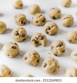 Multiple Bite Size Balls Chocolate Chip AI-generated image 2513270121 ...