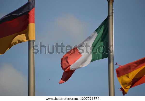 Multiple Country Flags Displayed Together Stock Photo 1207791379 ...
