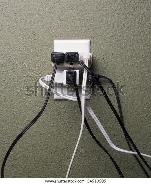Multiple Electrical Plugs Wall Outlet Stock Photo 54510505 | Shutterstock
