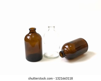 Multiple Glass Bottles Isolated On Over Stock Photo 1321663118 ...