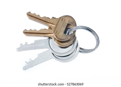 Multiple House Key On Ring Isolated Stock Photo 527863138 | Shutterstock