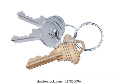 Multiple House Key On Ring Isolated Stock Photo 527863138 | Shutterstock