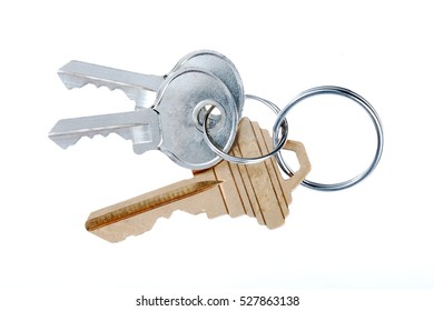 Multiple House Key On Ring Isolated Stock Photo 527863138 | Shutterstock