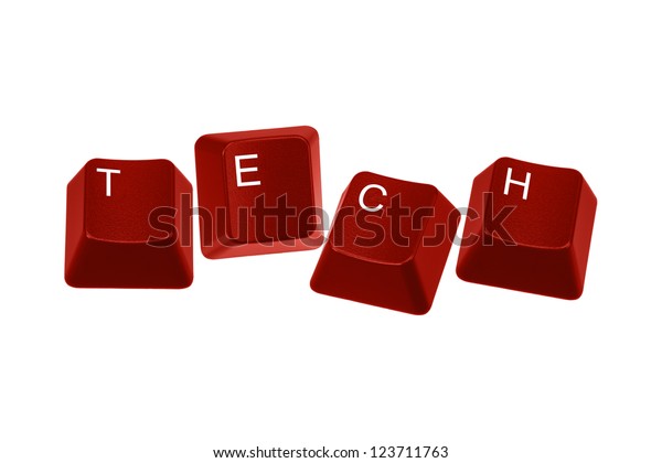 Multiple Keyboard Keys Isolated Arranged Spell Stock Photo 123711763 ...