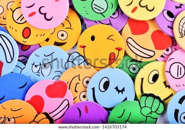 Multiple Multi Coloured Emoji Faces Stock Photo 1426703174 | Shutterstock