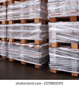 Indoor Photo Unsafe Stacking Pallets Warehouse AI-generated image ...