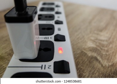 Multiple Socket Switch On Only Connected Stock Photo 1248538681 ...