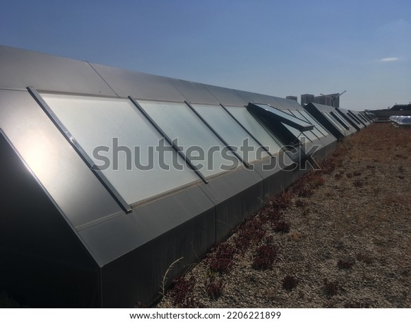 Multiple Window Systems On Flat Roof Stock Photo 2206221899 | Shutterstock