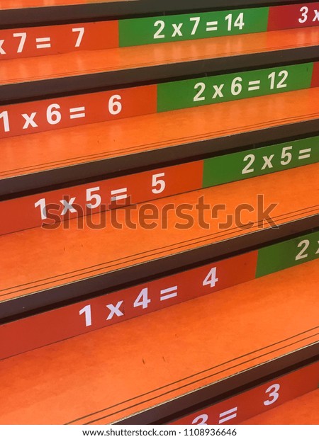 Multiplication Table On Steps Stock Photo 1108936646 | Shutterstock