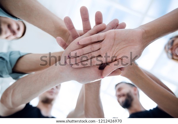 Multiracial Group Friends Hands Stack Stock Photo 1212426970 | Shutterstock