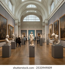 Interior Art Museum Backdrop AI-generated image 2505862587 | Shutterstock