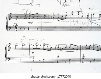 Music Sheet Full Errors Stock Photo 17772040 | Shutterstock