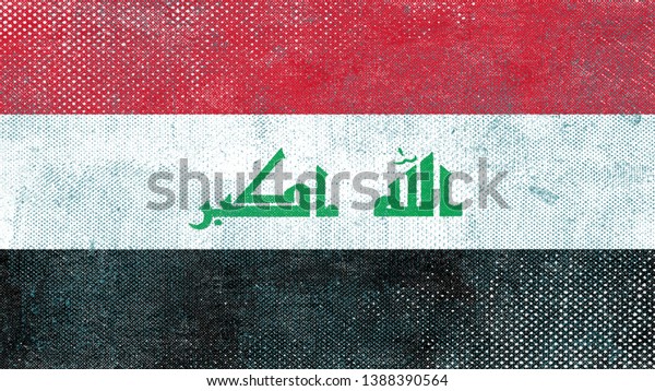 National Flag Iraq Rectangular Shape Patriotic Stock Photo 1388390564 ...