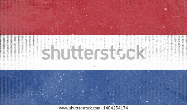 National Flag Netherlands Rectangular Shape Patriotic Stock Photo ...
