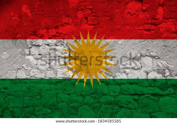 National Flag State Kurdistan Rojava On Stock Photo 1834585585 ...