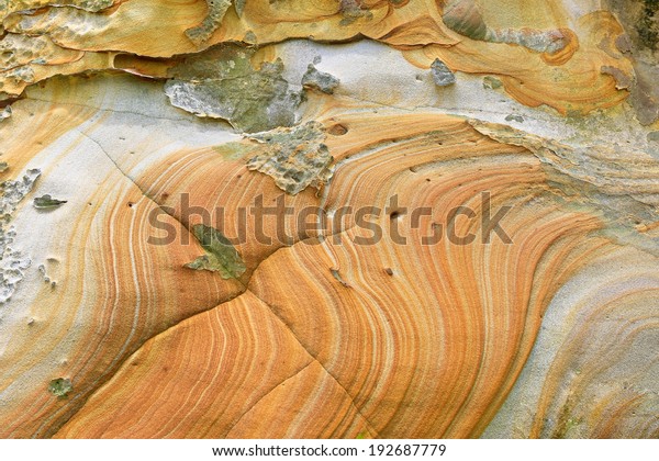 Natural Texture Pattern On Rock Weathered Stock Photo 192687779 ...