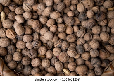 Natural Walnut Background Pattern Texture Walnuts Stock Photo ...