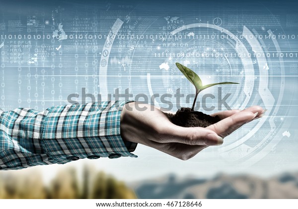 Nature Technology Interaction Stock Photo (Edit Now) 467128646