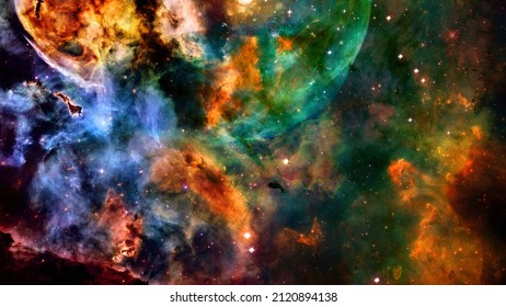 Nebula Galaxies Space Elements This Image Stock Photo 2120894138 ...