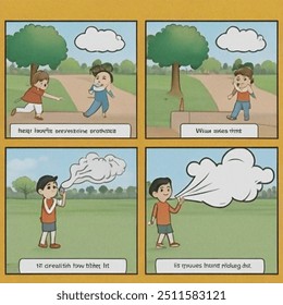 Create Three Panel Comic Strip Illustrating Imagen generada por IA 2332232563 | Shutterstock