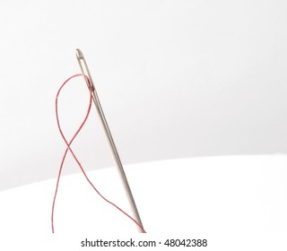 Sewing Needle Thread Isolated On White Stock Photo 691689517 | Shutterstock