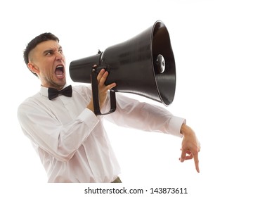 3,474 Person Megaphone Crazy Images, Stock Photos & Vectors | Shutterstock