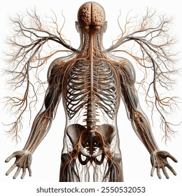 Human Nervous System — изображение, созданное ИИ (2508826111 ...