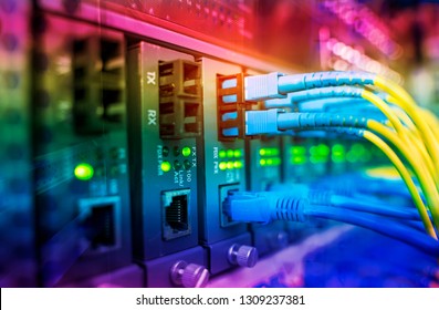 Network Cable Connecting On Network Core 스톡 사진 1309237381 | Shutterstock