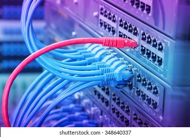 Network Panel Switch Cable Data Center Stock Photo (Edit Now) 296720156