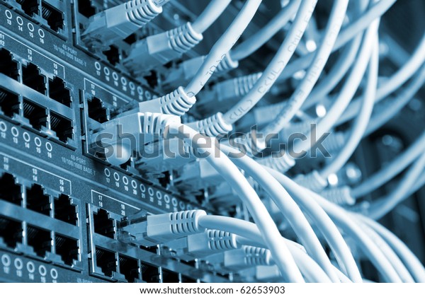 Network Cables Connected Switches Stock Photo 62653903 | Shutterstock