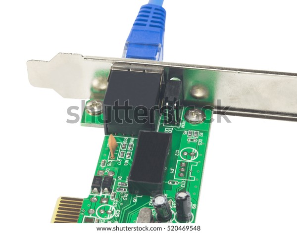 Network Card Network Cable Plug On Stock Photo 520469548 | Shutterstock