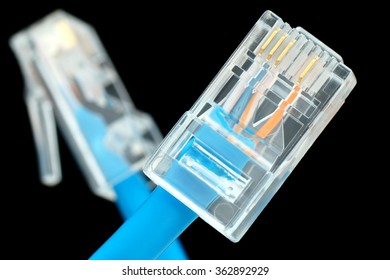 Network Computer Cable On Dark Background Stock Photo 362892929 ...