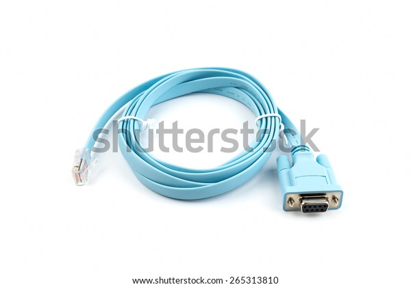 Network Console Cable On White Background Stock Photo 265313810 ...