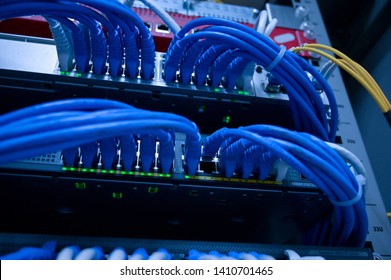 Network Panel Switch Utp Cables Connected Stock Photo 1410701465 ...