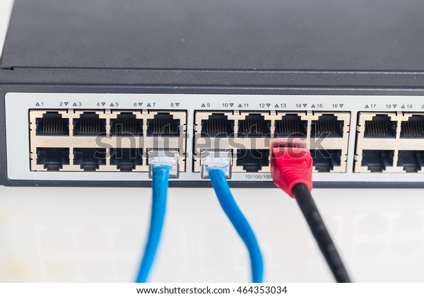 Network Router Sockets Cables Stock Photo 464353034 | Shutterstock