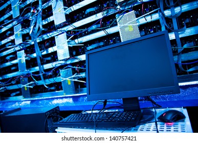 Network Server Room Computers Stock Photo (Edit Now) 140757421