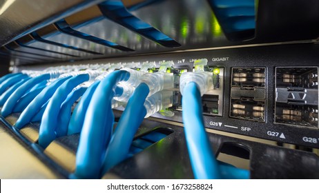 Network Switch Ethernet Cable Connect Computer Stock Photo 1673258824 ...