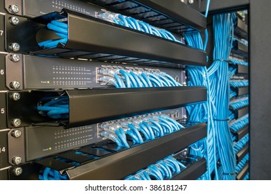 Network Switch Ethernet Cables Stock Photo (Edit Now) 386181247
