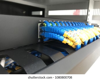 Patch Panel Box Fiber Optic Cable Stock Photo (Edit Now) 1138412096