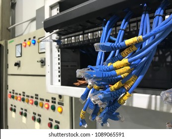 Network Switch Ethernet Cables Rack Cabinetutp Foto Stok 1089065591 ...