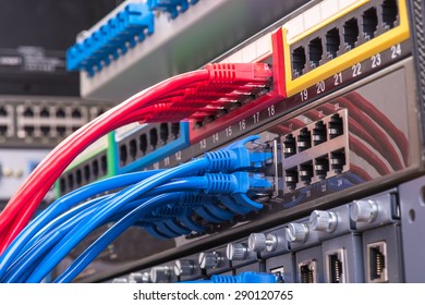 Network Switch Ethernet Cablesdata Center Concept Stock Photo 290120765 ...