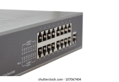 16 Port Network Switch View View Foto Stok 413944609 | Shutterstock