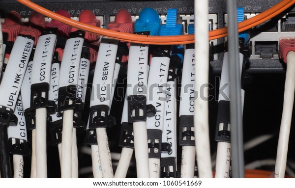 Network Switch Front Panel Portsinformation Technology Foto Stok ...