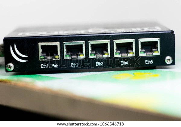 Network Switch Front Panel Portsinformation Technology Stock Photo ...