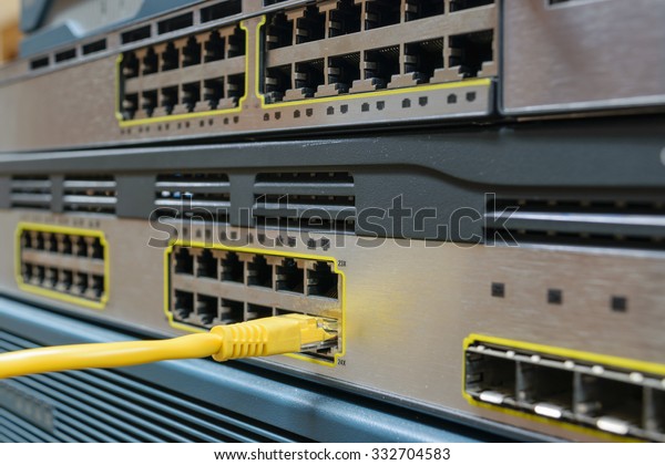 Network Switch Hub Ethernet Cables Lan Stock Photo (Edit Now) 332704583