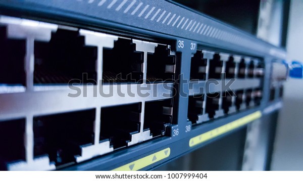 Network Switch Mount On Rack Stock Photo 1007999404 | Shutterstock