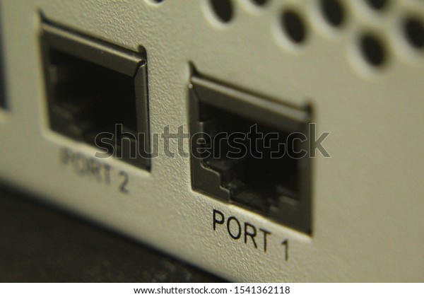 Network Switch Ports Closeup Macro Stock Photo 1541362118 | Shutterstock