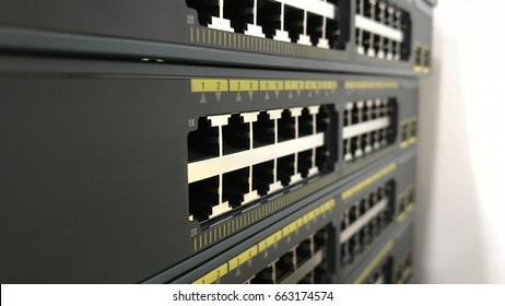 Network Server Room Routers Stock Photo (Edit Now) 771675040