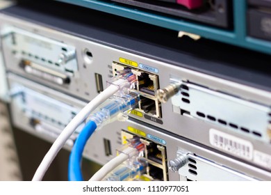Network Switch Rack Network Cables Connect Stock Photo 1110977051 ...